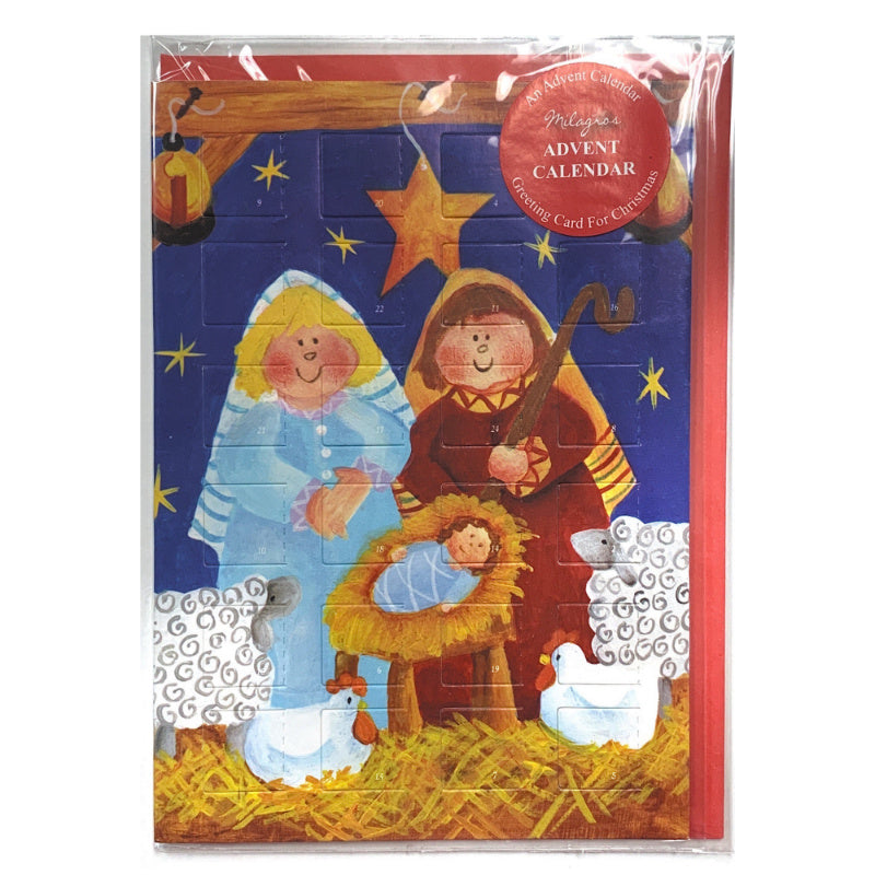 Nativity Advent Calendar Card – The Catholic Gift Store