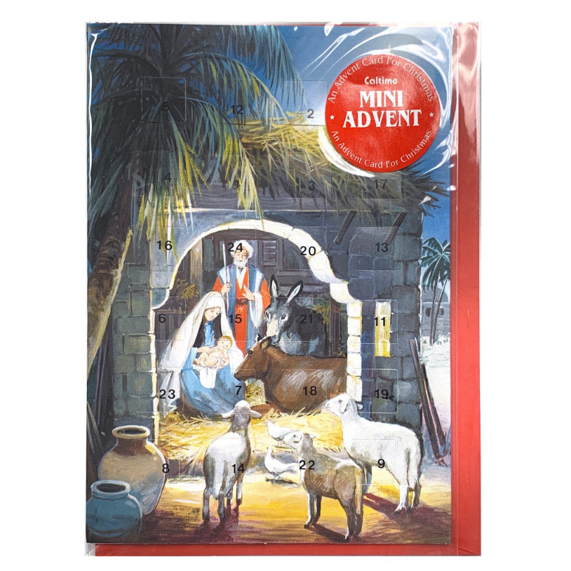 Nativity Advent Calendar Card – The Catholic Gift Store
