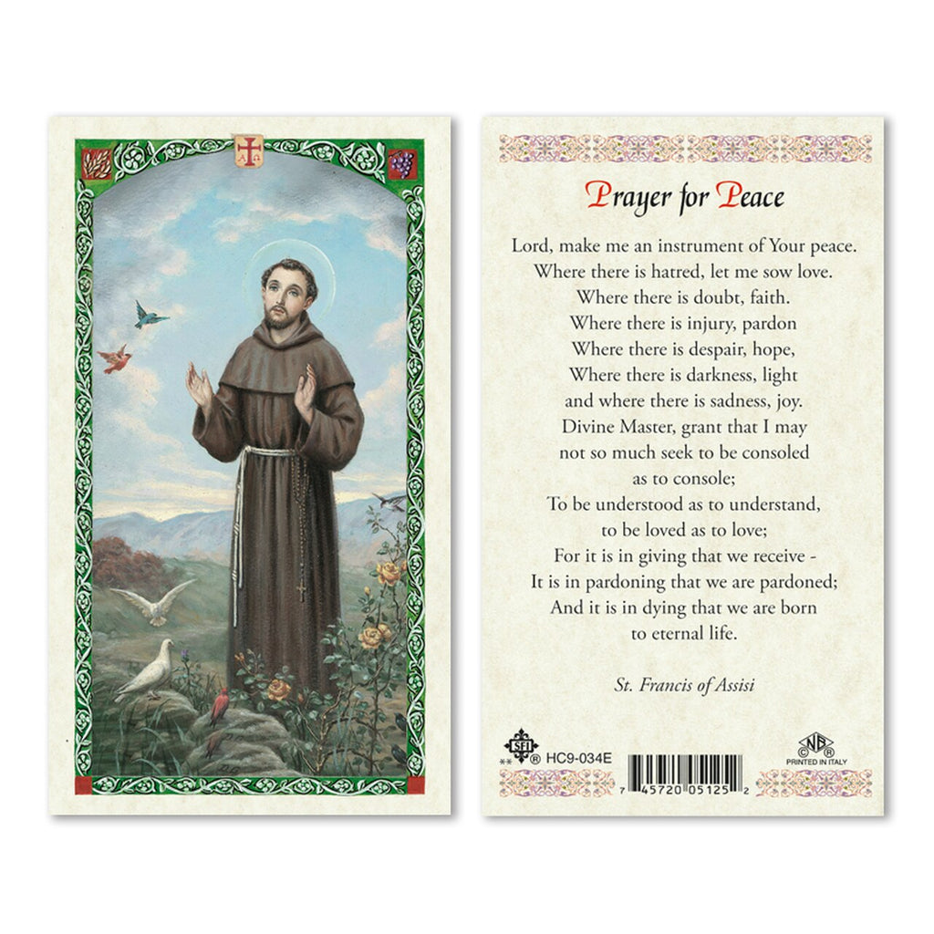 St Francis - Prayer for Peace – The Catholic Gift Store