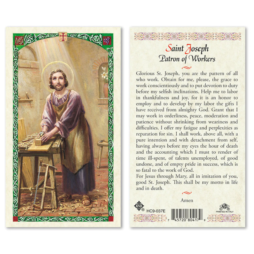St Joseph the Worker - English – The Catholic Gift Store