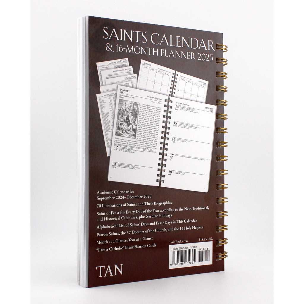 2025 Saints Planner and Calendar – The Catholic Gift Store