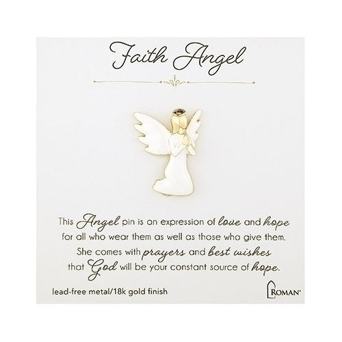 Faith Angel Pin – The Catholic Gift Store