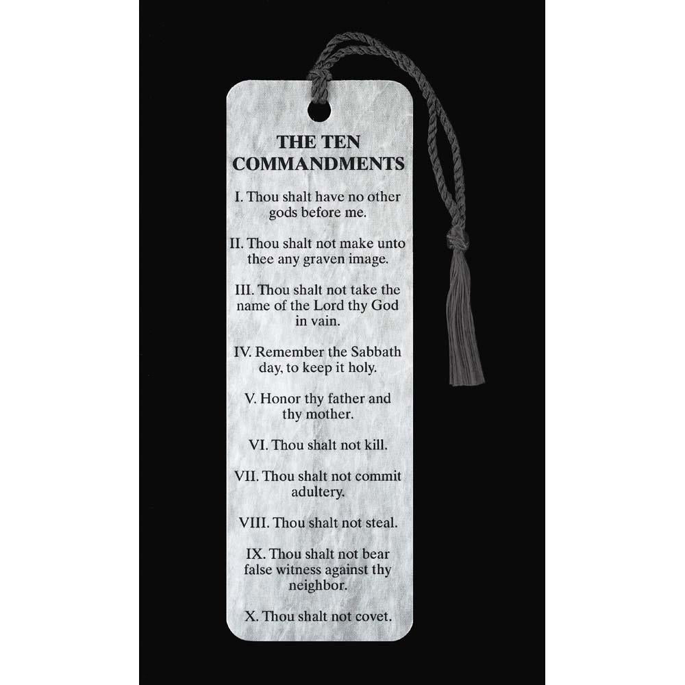 The Ten Commandments Bookmark – The Catholic Gift Store