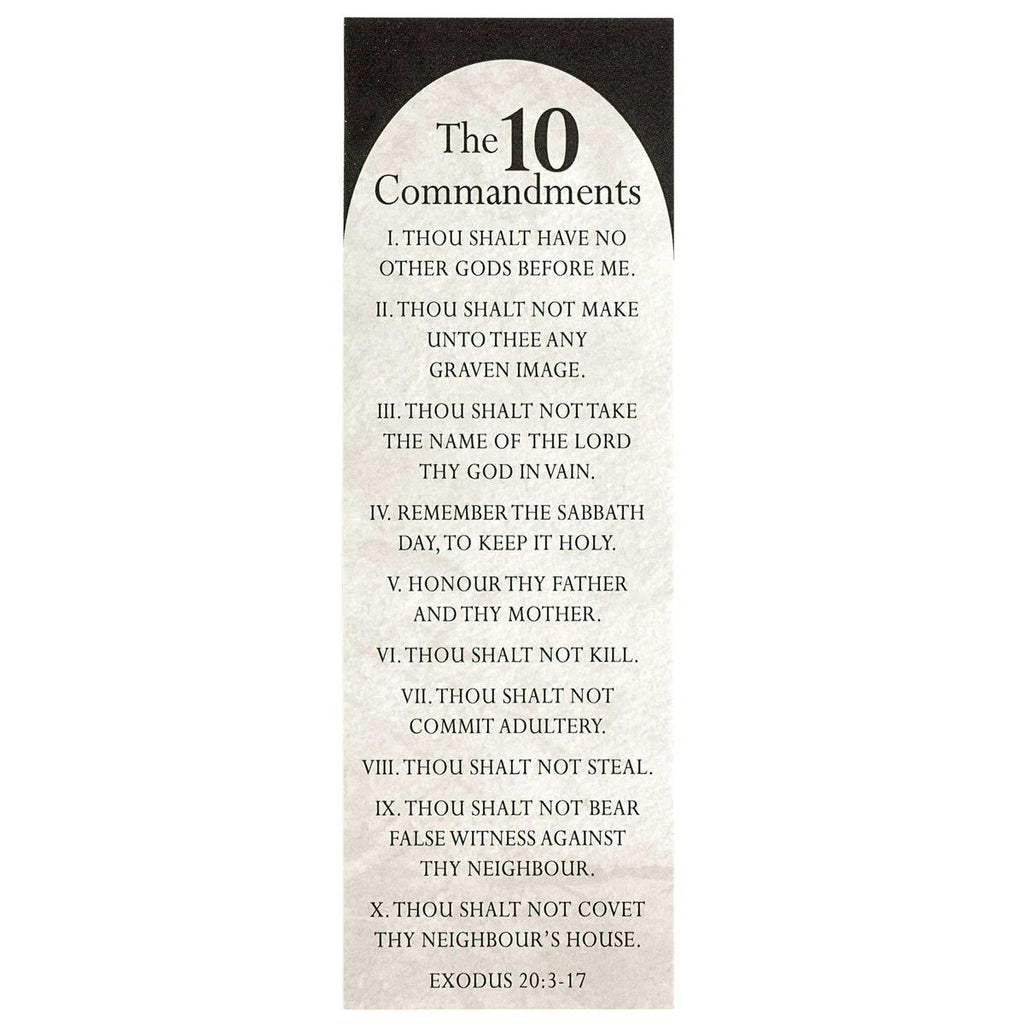 The Ten Commandments Bookmark - 12 pack – The Catholic Gift Store