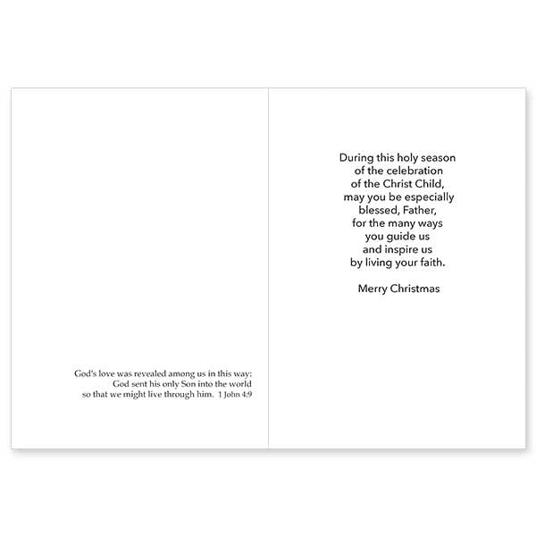 God Bless You, Father Christmas Card – The Catholic Gift Store