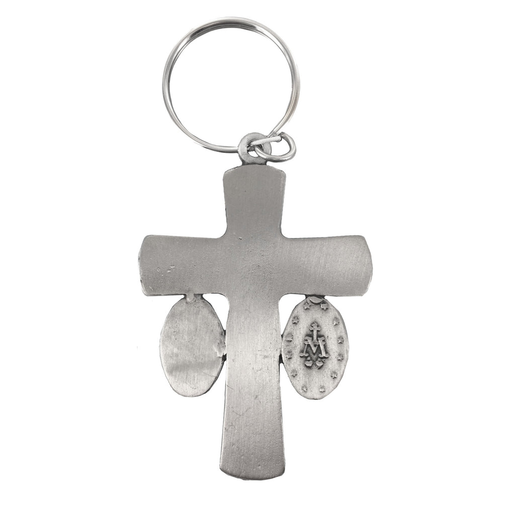 Trinity Crucifix & Miraculous Medal Keychain – The Catholic Gift Store