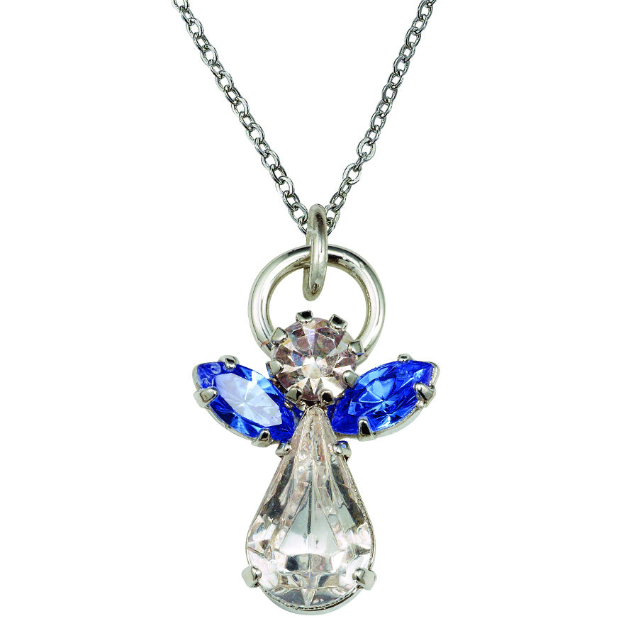 September Angel Birthstone Necklace – The Catholic Gift Store