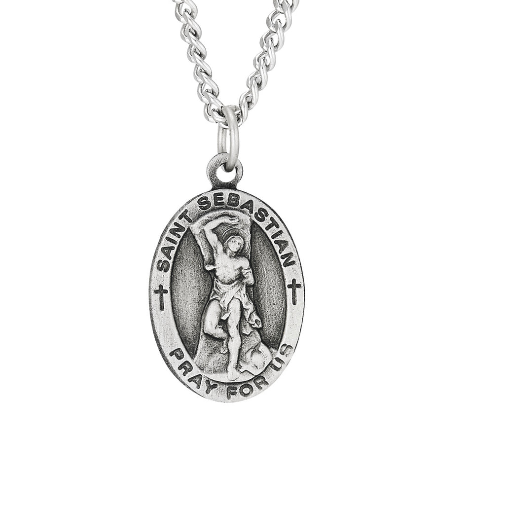 St. Sebastian Pewter Medal – The Catholic Gift Store