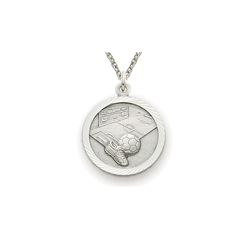 St. Christopher Pewter Soccer Medal – The Catholic Gift Store