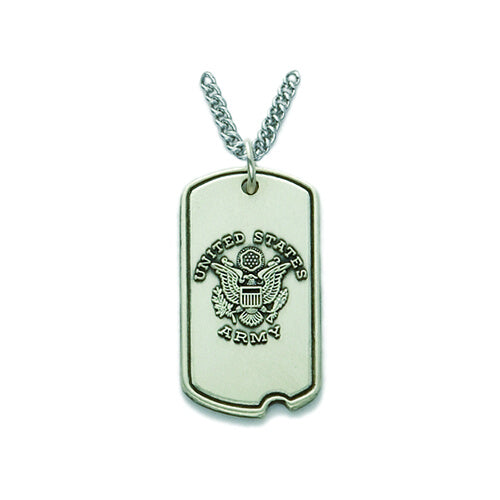 St. Michael Sterling Silver Army Dog Tag – The Catholic Gift Store