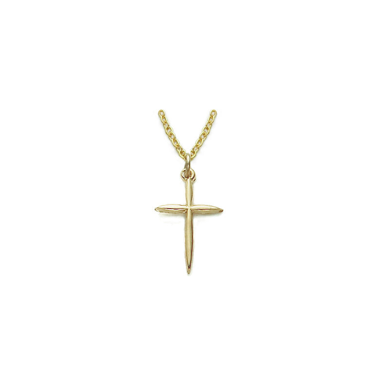 Gold Tapered Cross – The Catholic Gift Store