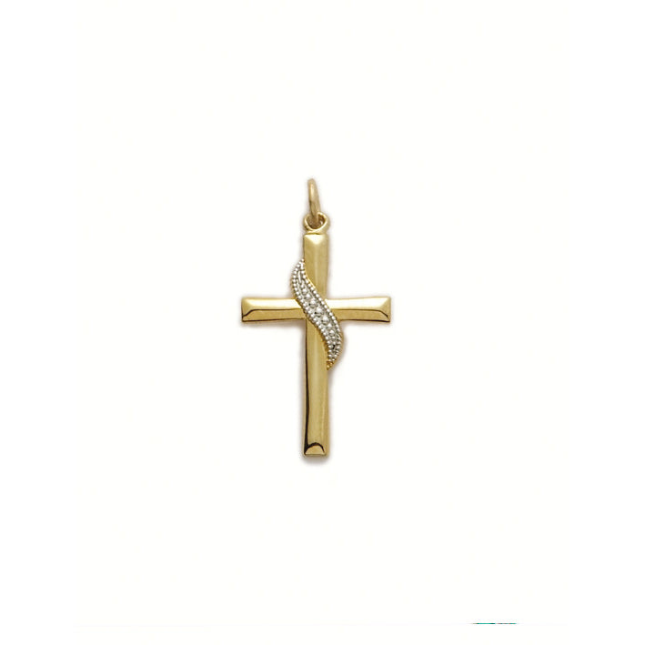 Gold Cross with Sash – The Catholic Gift Store