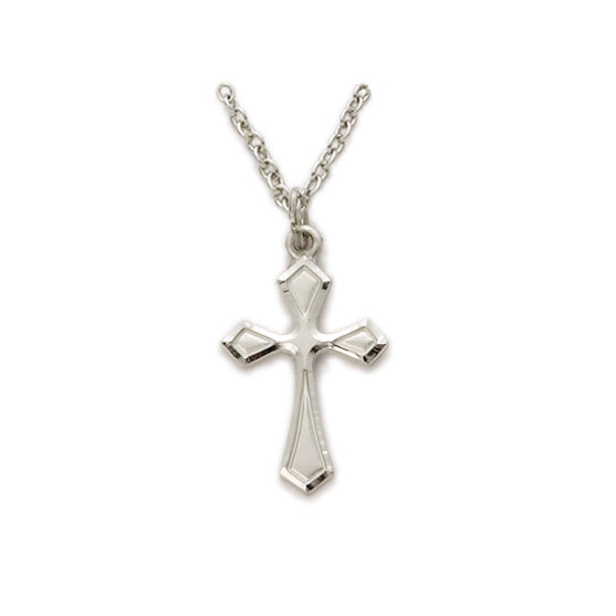 Silver Flared Ends Cross – The Catholic Gift Store