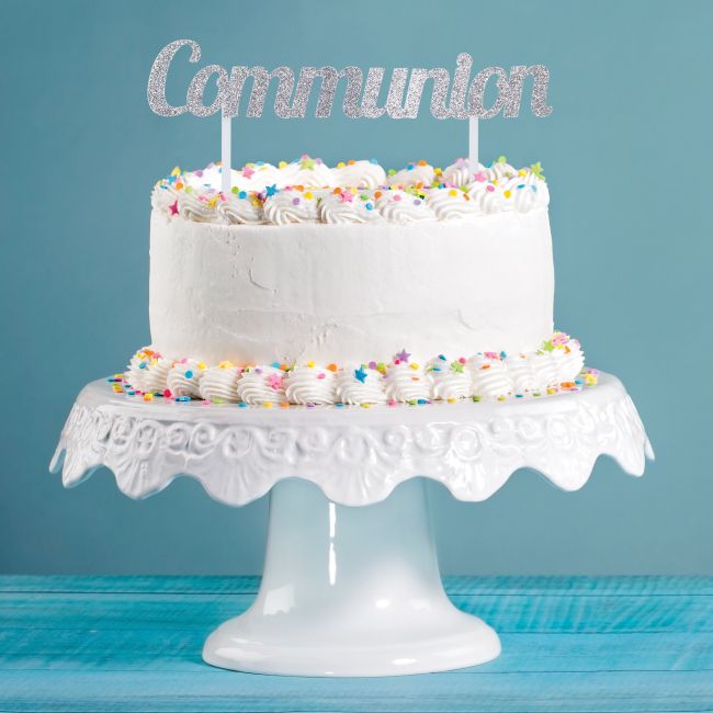 Silver Communion Cake Topper – The Catholic Gift Store