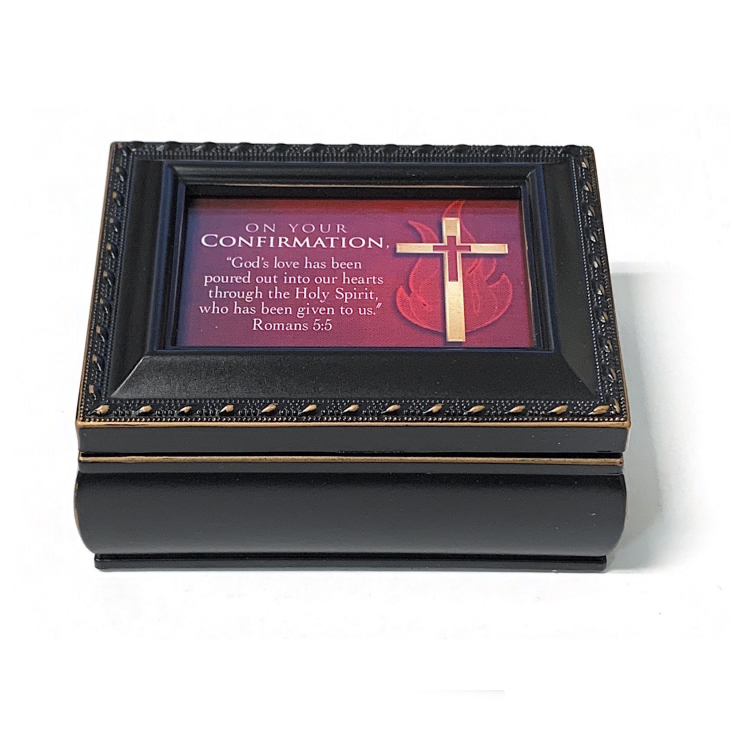 Black Confirmation Keepsake Box – The Catholic Gift Store