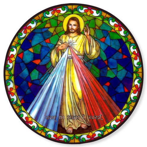 Divine Mercy Static Sticker – The Catholic Gift Store