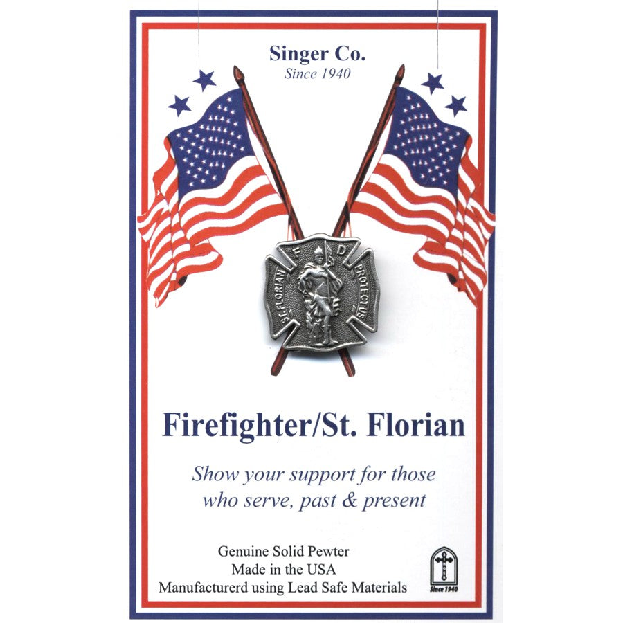 St. Florian Firefighter Lapel Pin – The Catholic Gift Store