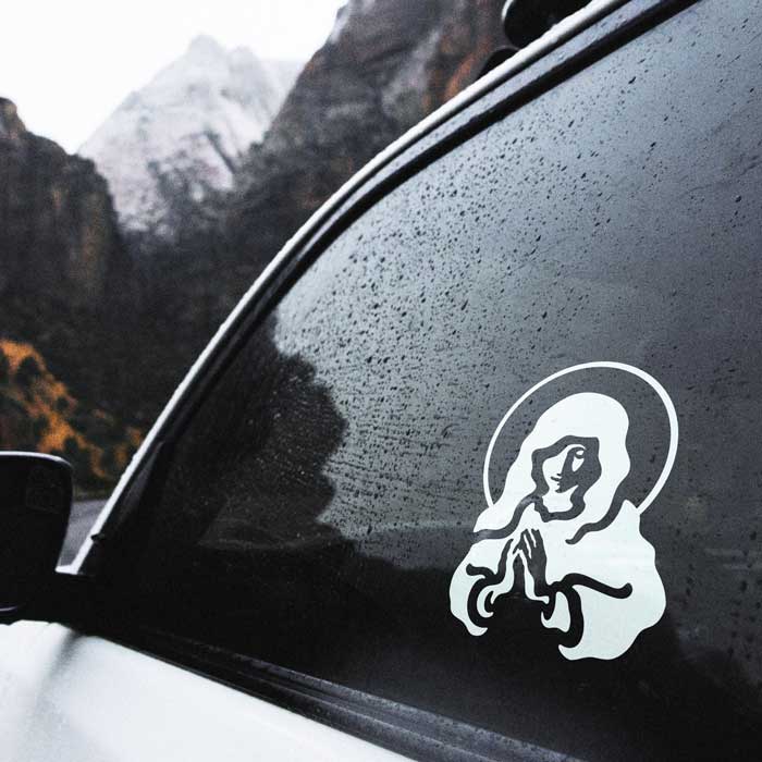 Praying Mary Car Decal – The Catholic Gift Store