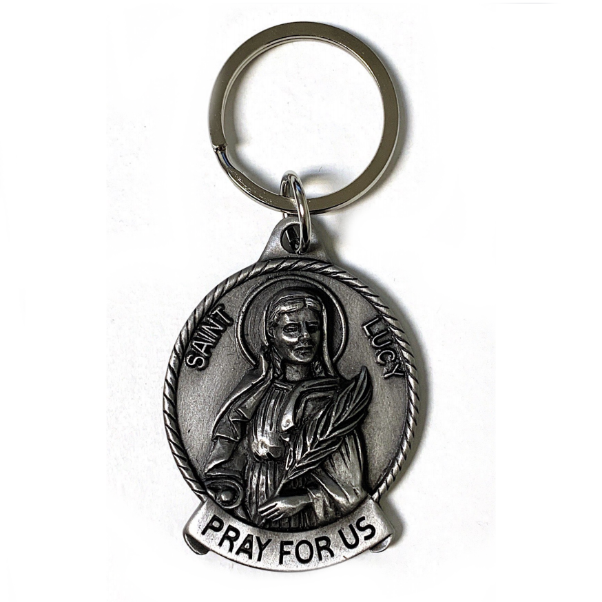 Saint Lucy Keychain – The Catholic Gift Store