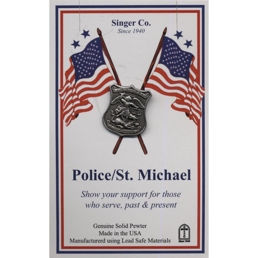 St. Michael Police Lapel Pin – The Catholic Gift Store