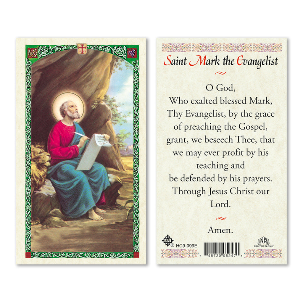 Prayer to St Mark the Evangelist English – The Catholic Gift Store