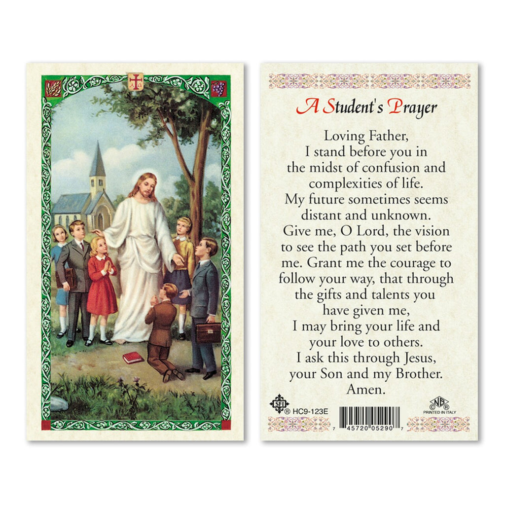 Student's Prayer - English – The Catholic Gift Store