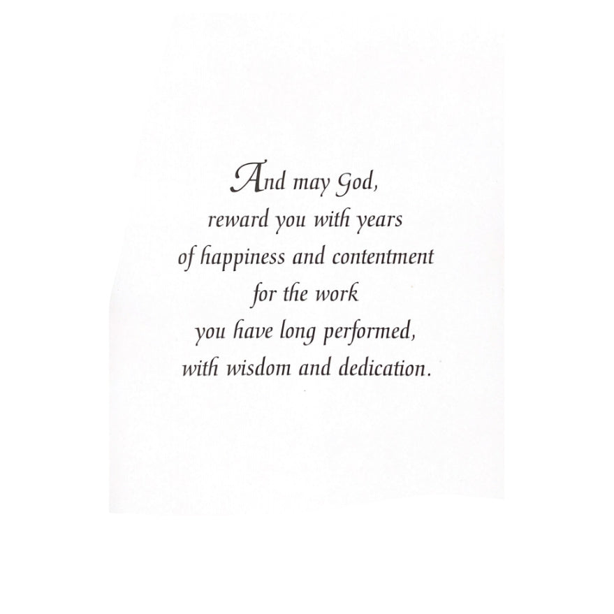 Religious Retirement Cards Black Red Invitation Confirmation Pastor