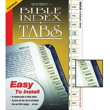 Horizontal Style Bible Index Tabs – The Catholic Gift Store