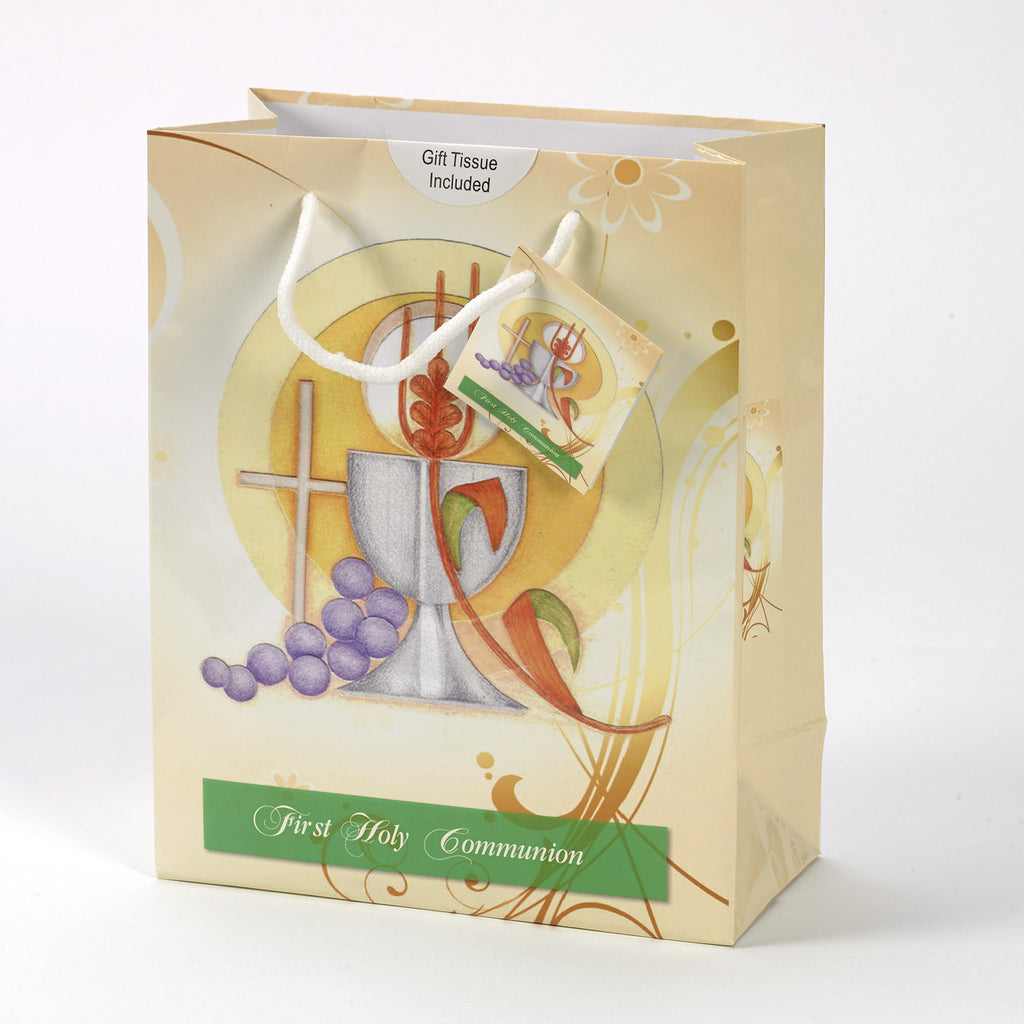 Yellow First Communion Gift Bag – The Catholic Gift Store