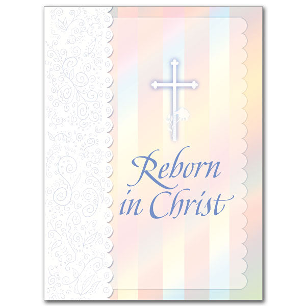 Reborn in Christ Baptism Card – The Catholic Gift Store