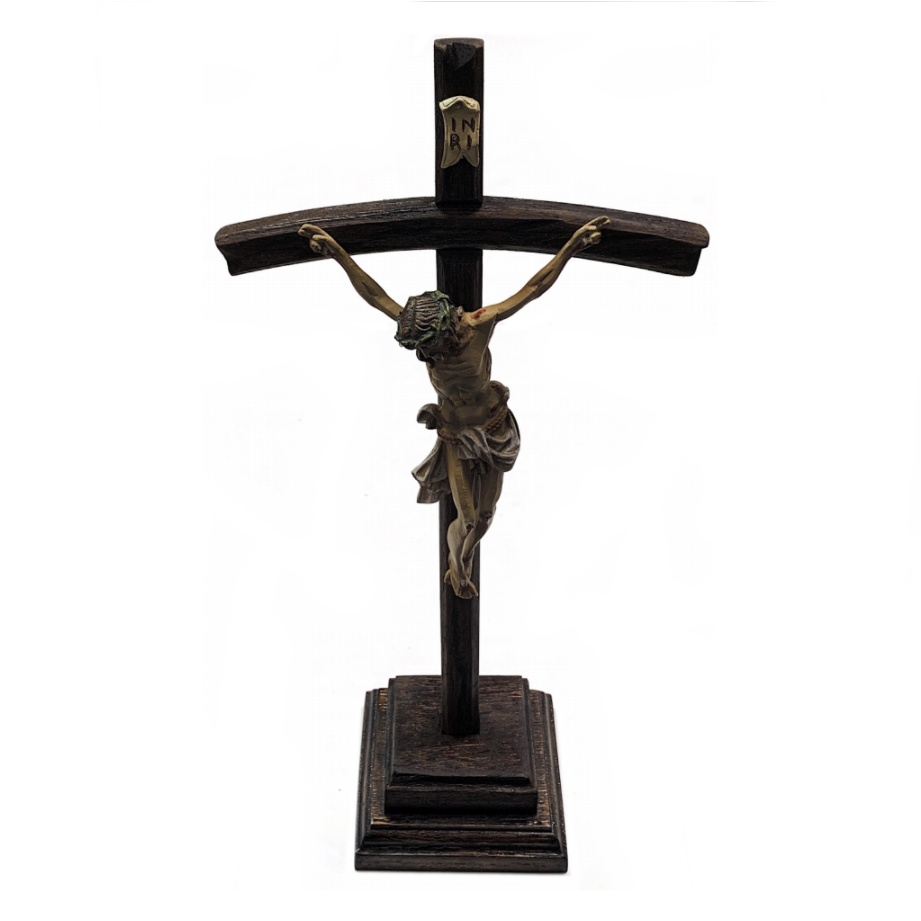 Agony of Christ Crucifix with Stand 15" – The Catholic Gift Store